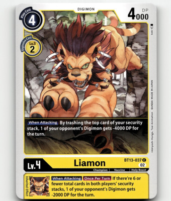 Digimon - Liamon BT13-037 C - Versus Royal Knight | eBay