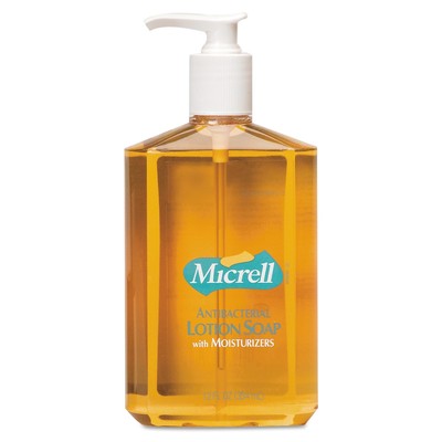 MICRELL Antibacterial Lotion Soap Light Scent 12 oz Pump Bottle 12 ...