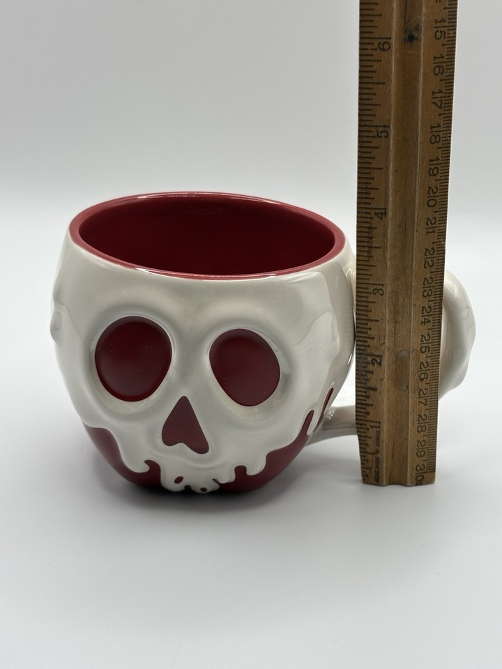 Disney Snow White Evil Queen Poison Apple Skull 2012 Red White Coffee ...