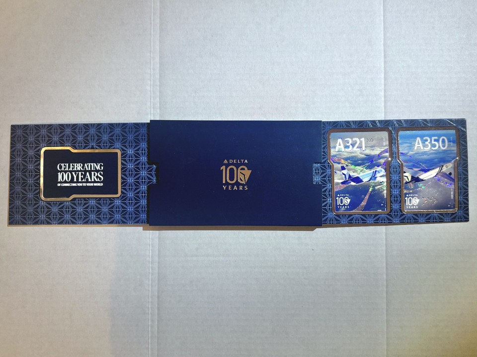 Delta Air Lines A350 & A321 Trading Card Exclusive New 100th ...