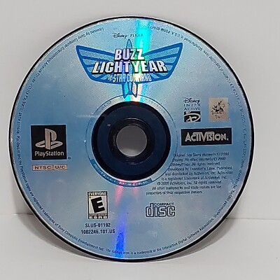 Buzz Lightyear of Star Command (Sony Ps1, 2000) Disc Only Tested Disney ...