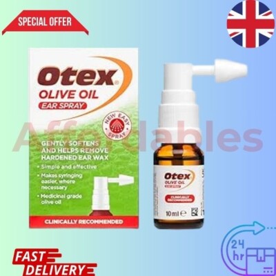 Otex Olive Oil Ear Spray for Natural, Gentle Removal of Excessive ...