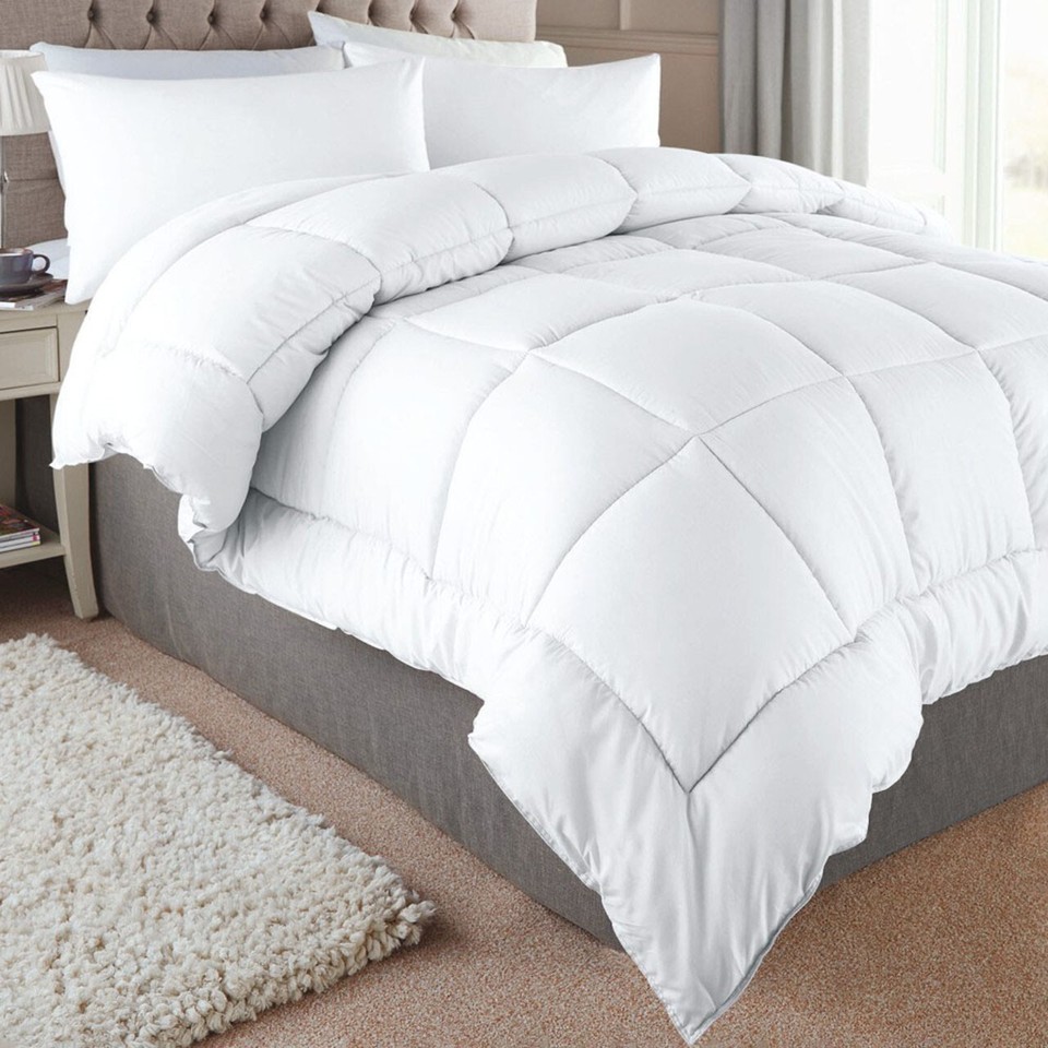Coverless Duvets 4.5 Tog All Colours & Sizes Lightweight Cosy ...