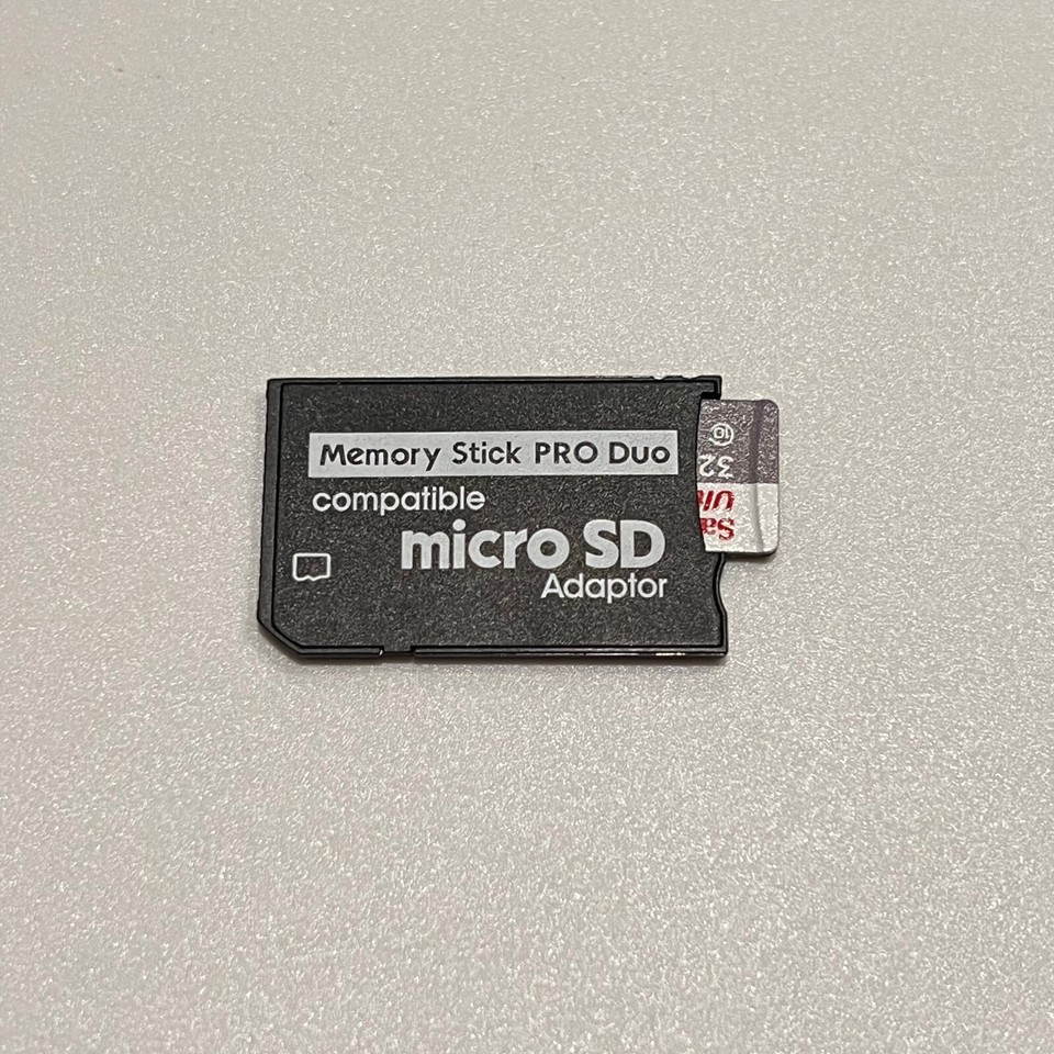 4/8/16/32 / 64gb Sony PSP Memory Stick Memory Card (Micro SD + Pro Duo ...