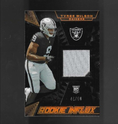 2023 Panini Black Rookie Influx Patch Orange /50 Tyree Wilson #RI-23 RC ...