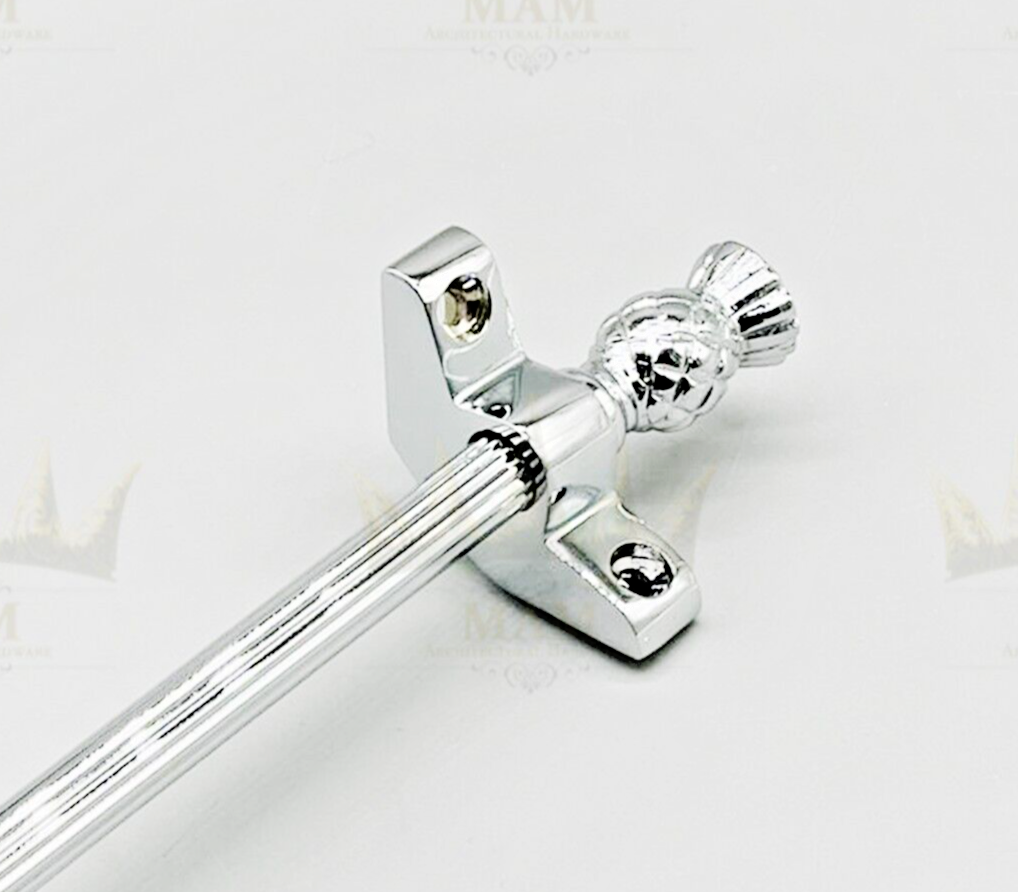 X13 Polished Chrome Stair Rods 3/8" x 28.5" Simplicity Reed Pipe ...