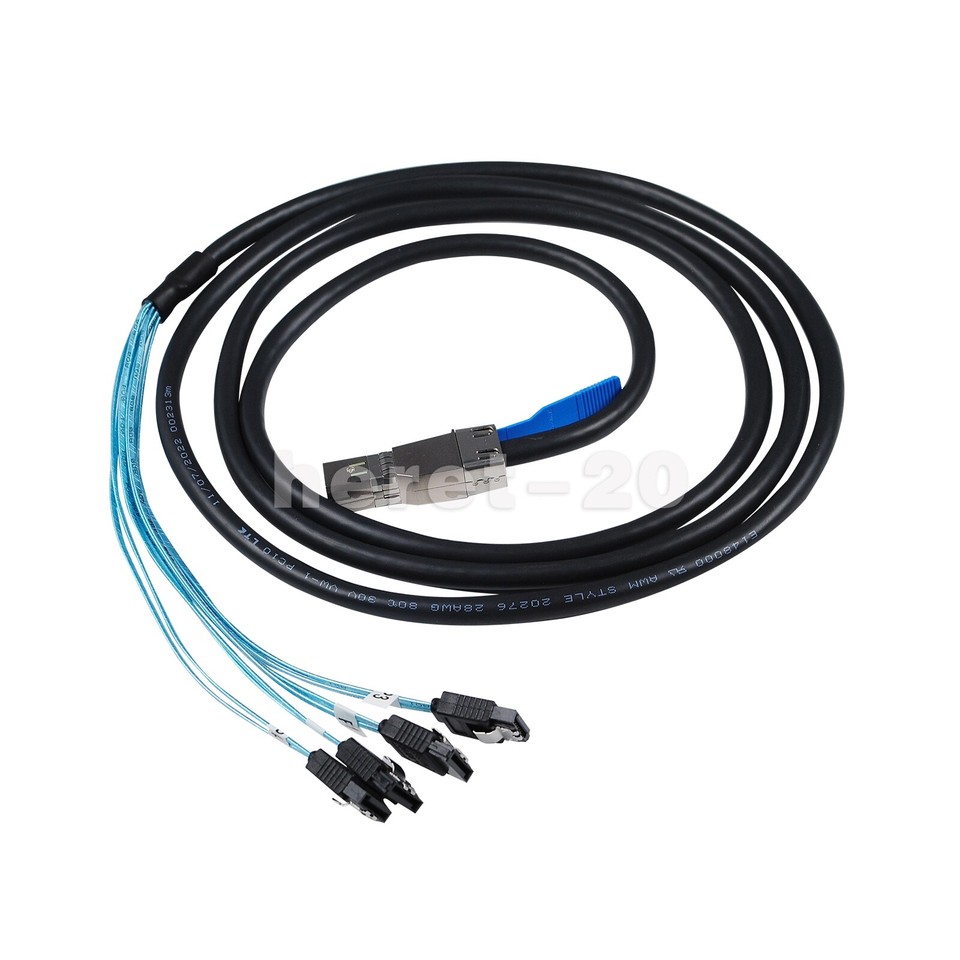 Mini External SAS HD 12GB/S SFF-8644 to 4 X SATA High-Performance Cable ...