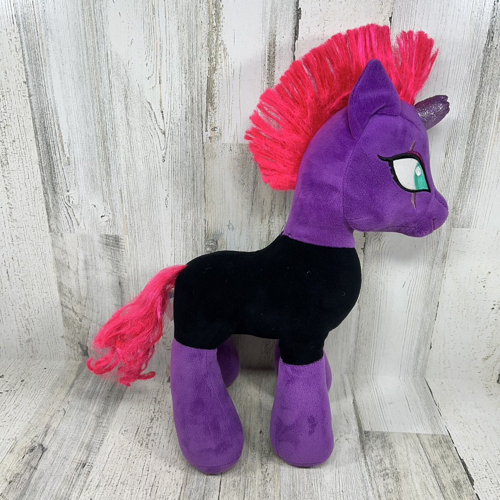 Build A Bear My Little Pony 16" TEMPEST SHADOW Purple Pink Mohawk MLP ...