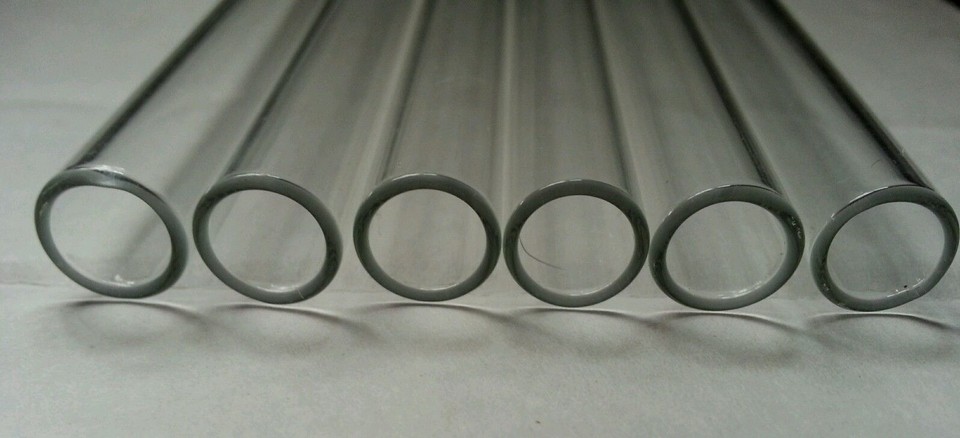 4" Glass Pyrex Blowing 12 Tubes 10mm OD 8mm ID Tubing 1mm Wall COE 33 ...