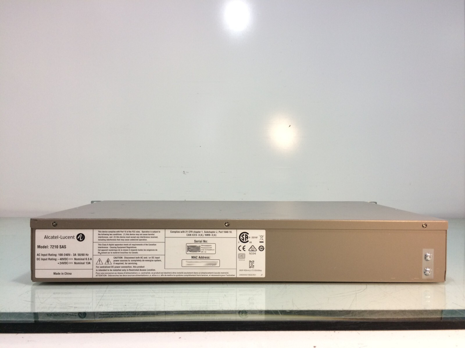 Nokia Alcatel-Lucent 7210 SAS-Mxp 3HE10076AB Service Access Switch w ...