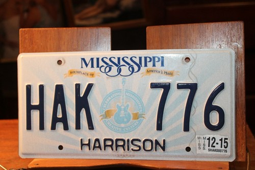 2015 Mississippi License Plate Harrison County HAK 776 | eBay