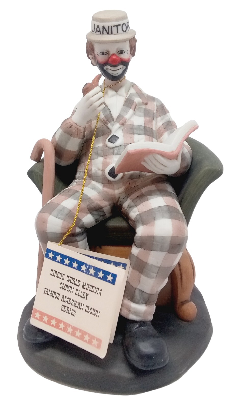 Vintage 1985 Flambro Circus World Museum Clown Alley Janitor Paul ...