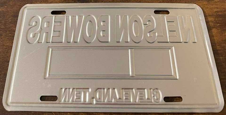 Nelson Bowers Ford Dealership Booster License Plate Cleveland Tennessee ...