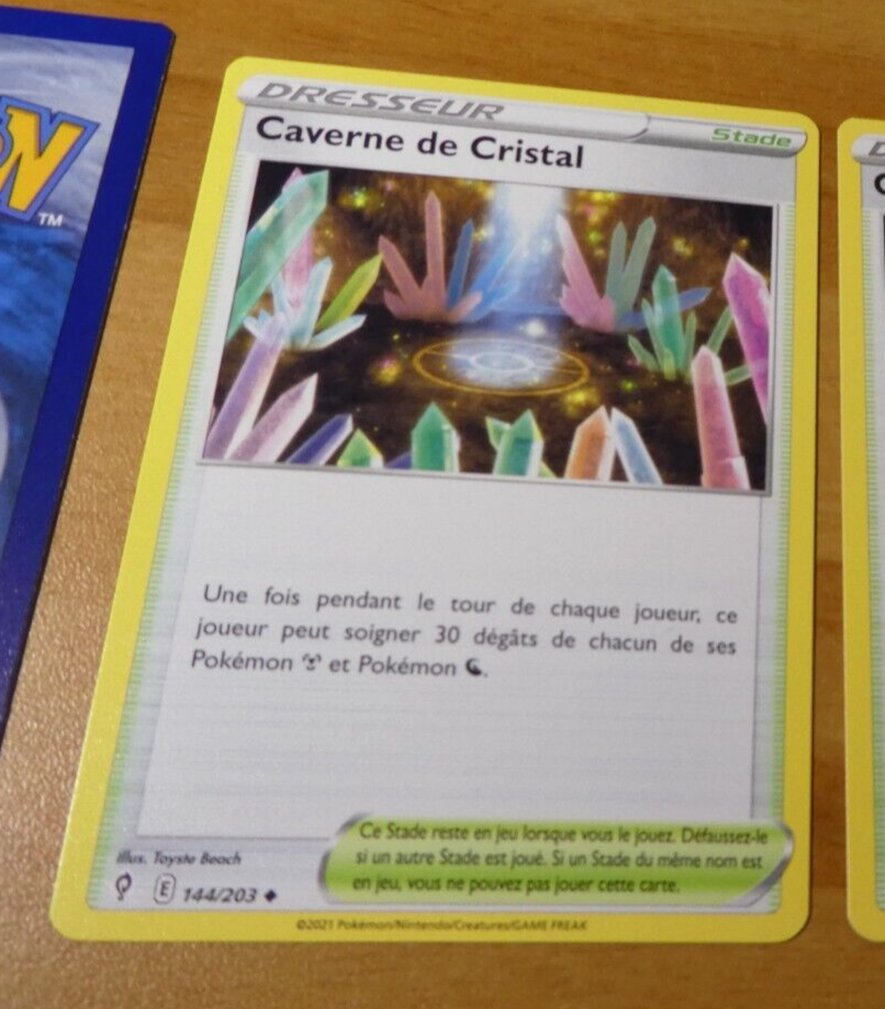 POKEMON EVOLUTION CELESTE FRANCAISE CARD CARTE CAVERNE DE CRISTAL 144/ ...