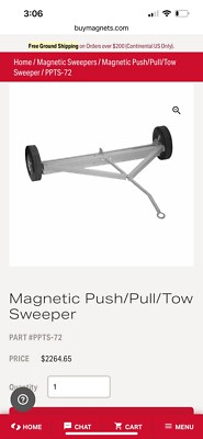 magnetic Push/Pull/Tow sweeper | eBay