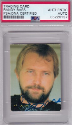 Randy Bass SIGNED PSA DNA JAPANESE RARE 1986 Calbee #41 CARD バース RARE ...