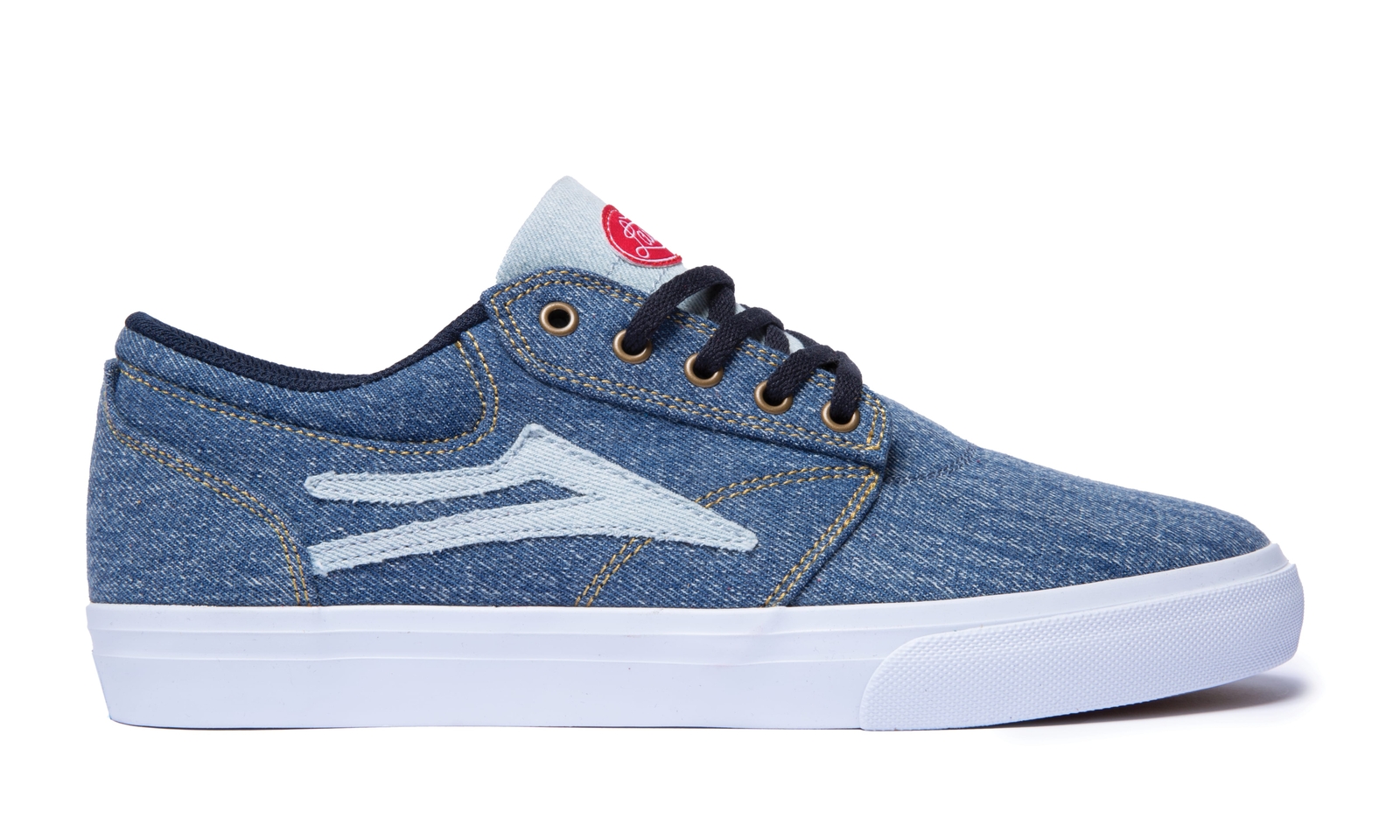 Lakai Skateboard Shoes Griffin Blue Washed Denim | eBay