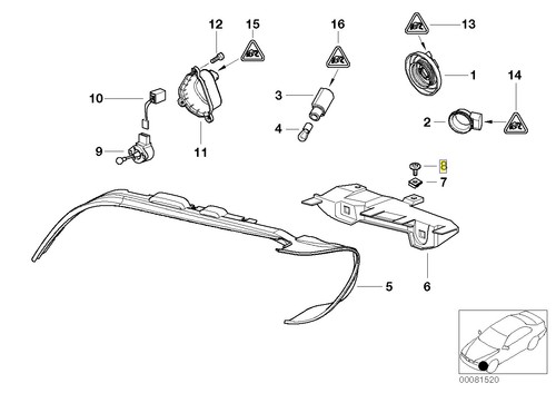 BMW 10 mm Hex-Head Self Tapping Screw Bolt 6.3 x 13 mm 07119905807 New ...