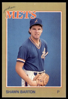 1988 Grand Slam Baseball Card Shawn Barton A Jackson Mets #19 | eBay