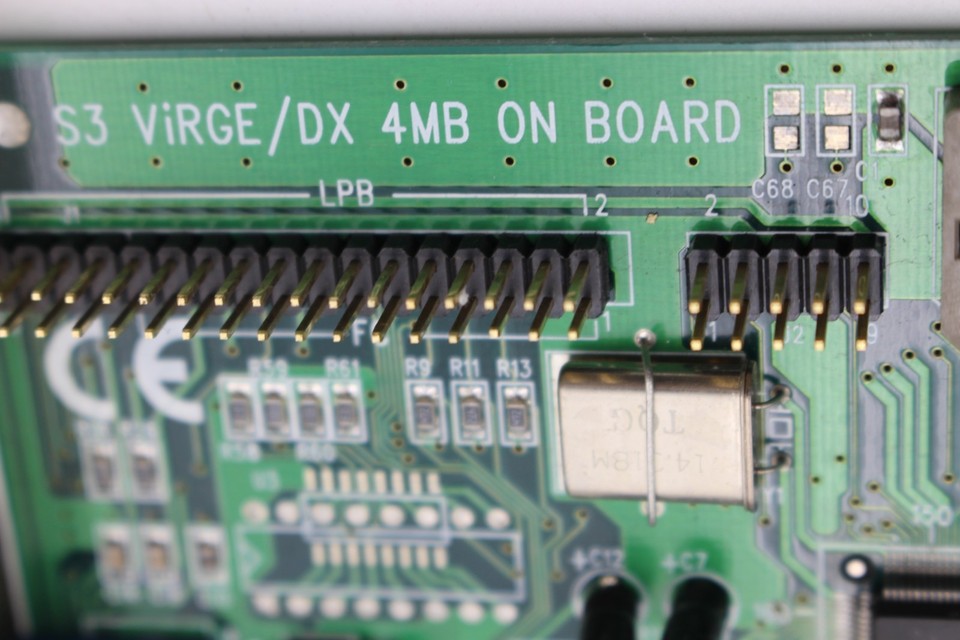 S3 VIRGE / DX ON BOARD 4MB PCI VGA GRAPHICS CARD VIDEO Vintage Retro | eBay