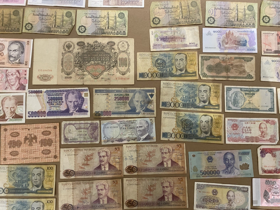 Collection Old Foreign World Banknotes Job Lot Over 100 | eBay UK