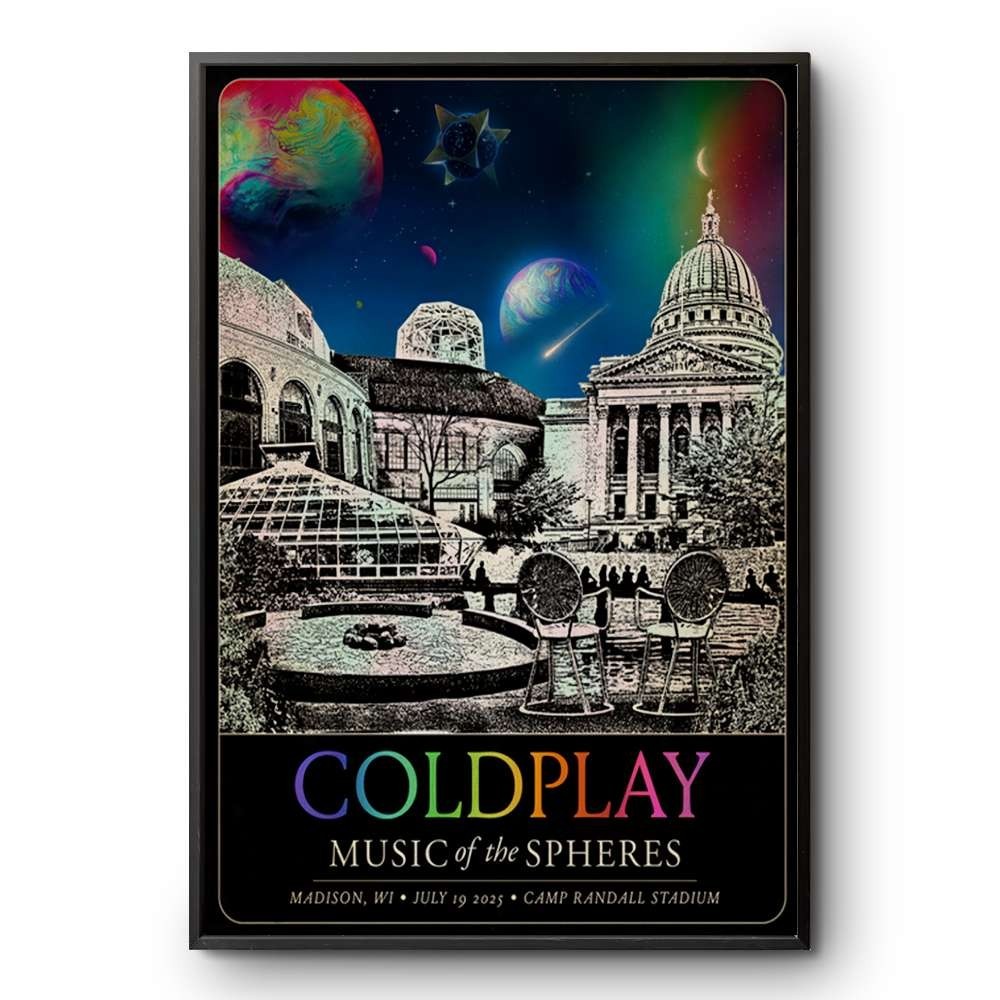 NEW & HOT! Coldplay 2025 July 19 Madison Music Of The Spheres Tour ...
