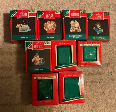 HALLMARK MINIATURE CHRISTMAS ORNAMENTS (YOU CHOOSE) WILL COMBINE ...