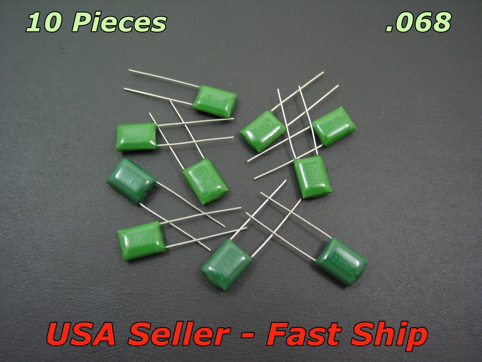 10 Pcs .068uf 100v Guitar Polyester Film Cap Tone Capacitors 683 68nf ...