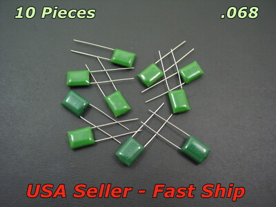 10 Pcs .068uf 100v Guitar Polyester Film Cap Tone Capacitors 683 68nf ...