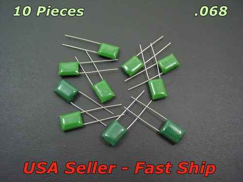 10 Pcs .068uf 100v Guitar Polyester Film Cap Tone Capacitors 683 68nf ...