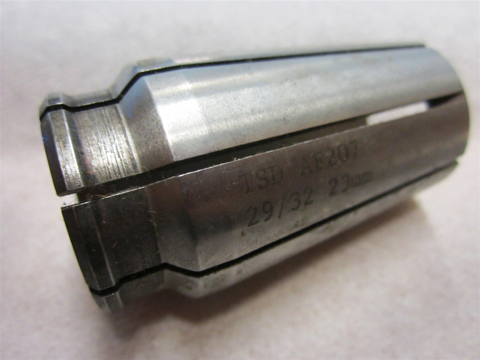 TSD 23mm Series AF207 Collet 1-7/16" Outer Diameter 2-1/2" Overall ...