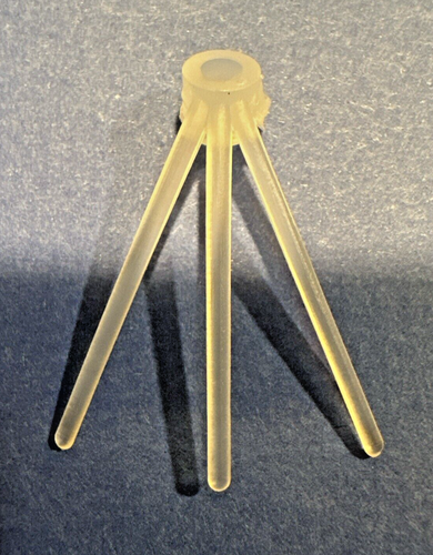 20 Fishing Weed Guards Clear Plastic With Eyelet Size 1.25" x 1" | eBay