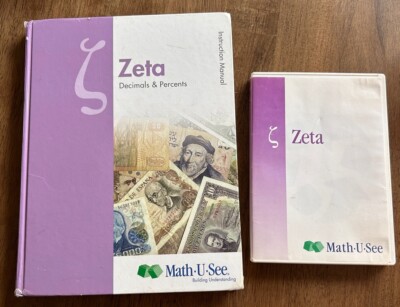 Math-U-See Zeta Decimal & Percents Instruction Manual and DVD ...