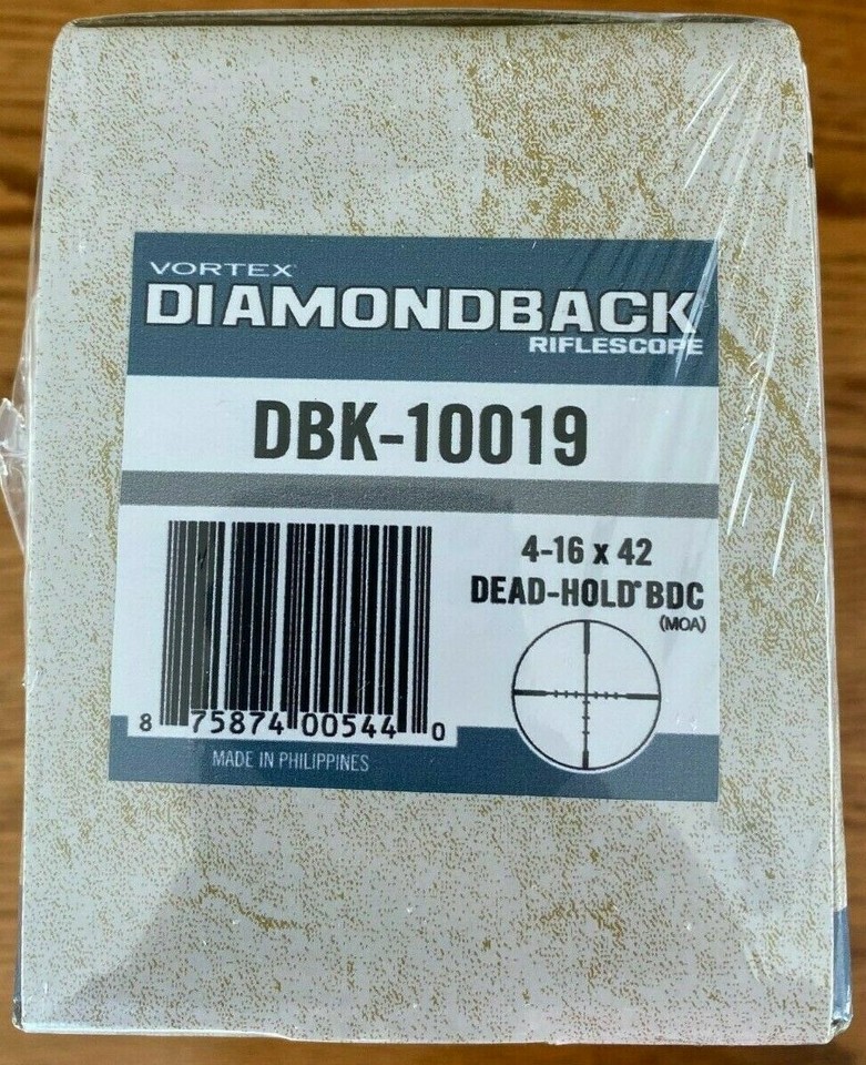 Vortex Diamondback HP 4-16x42 Dead-Hold BDC MOA Riflescope DBK-10019 ...