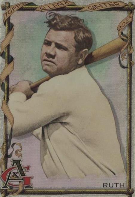 2023 Topps Allen & Ginter - Babe Ruth #85 Silver Portrait for sale ...