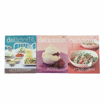 Cookbooks ABC Delicious Recipes 3 Book SET Let's Do Lunch Wicked Let's ...
