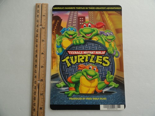 TEENAGE MUTANT NINJA TURTLES - BLOCKBUSTER VIDEO BACKER CARD 5"X8" NO ...