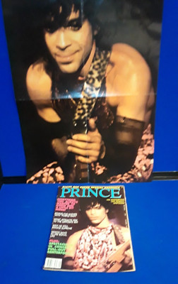 Right On Super Special Presents Prince Magazine With Poster | eBay
