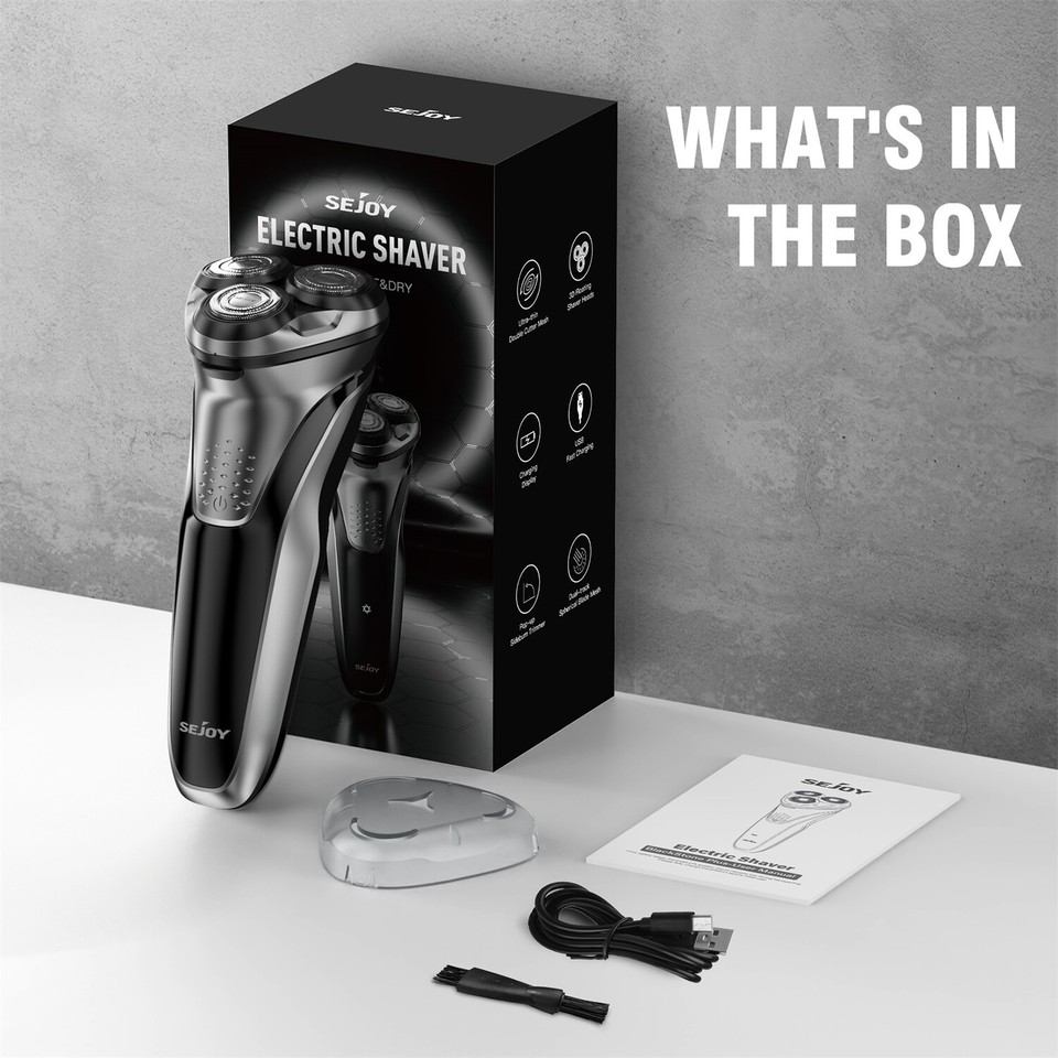 Electric Razor for Men 3D Electric Shaver with Pop-Up Trimmer IPX7 ...