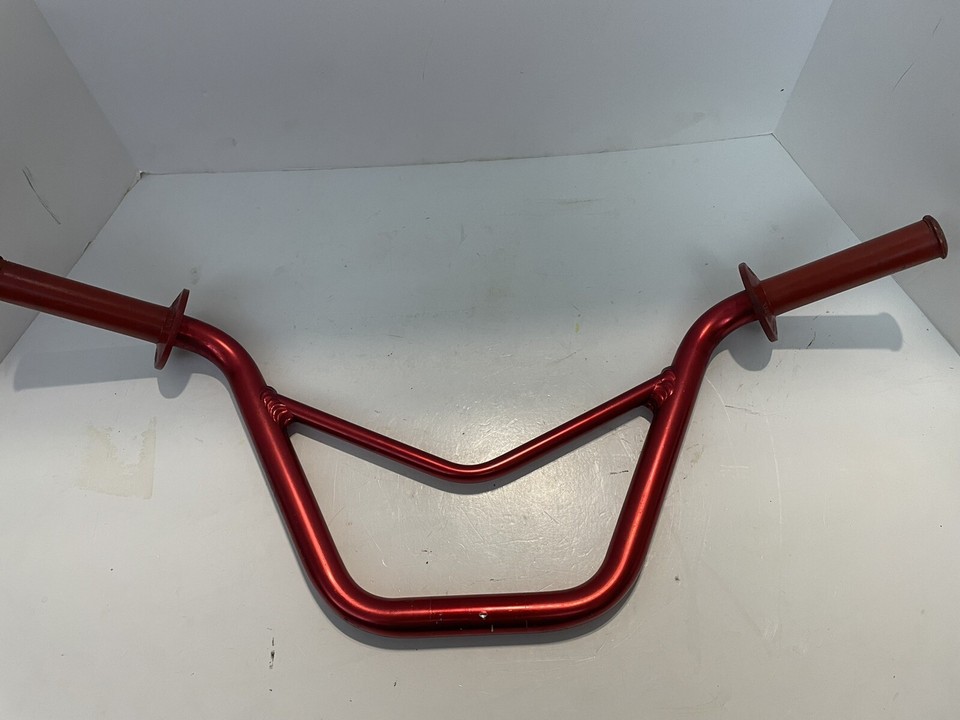 Redline V Handlebars Bars Old School Vintage Bmx Red Alloy | eBay