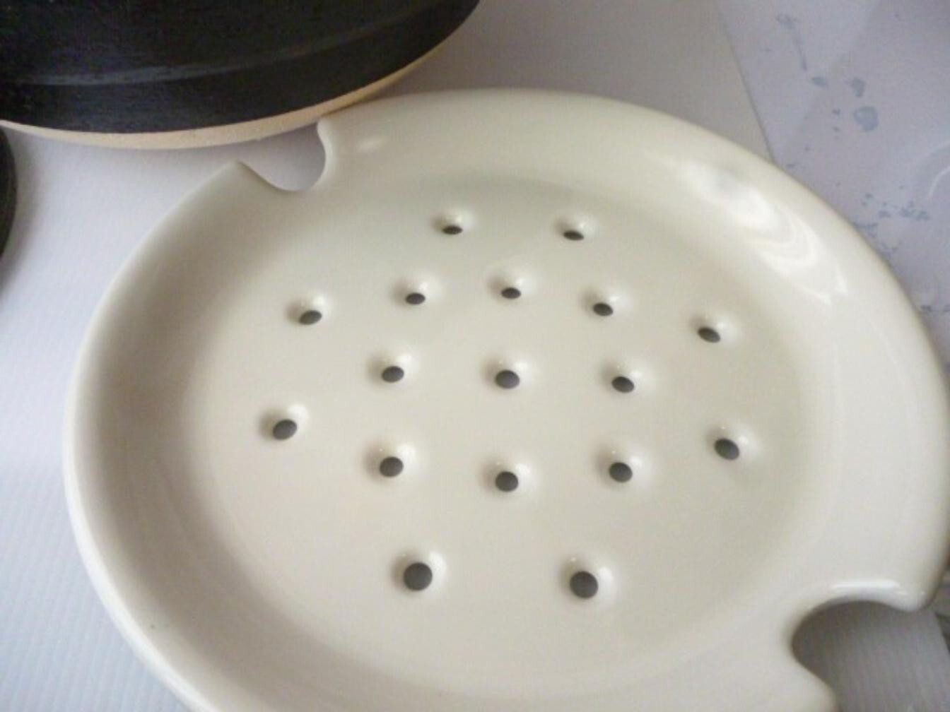 Japanese DONABE Earthen Clay Steam Pot Two Lid Multi-function Black ...