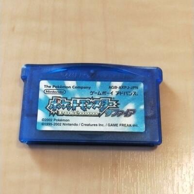 Nintendo Gameboy Advance GBA pokemon Sapphire Japan Japanese cartridge ...