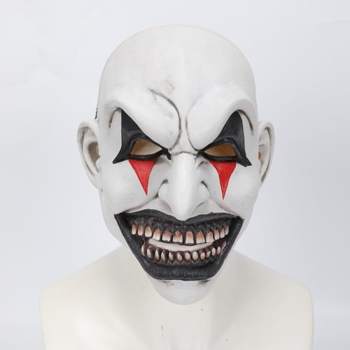 Halloween Clown Mask Scary Killer Joker Mask Creepy Clown Latex Mask ...