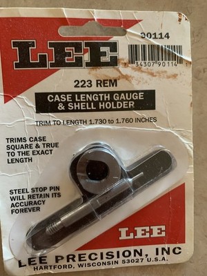 Lee Precision 223 REM 90114 Case length Gauge & Shell Holder made in ...
