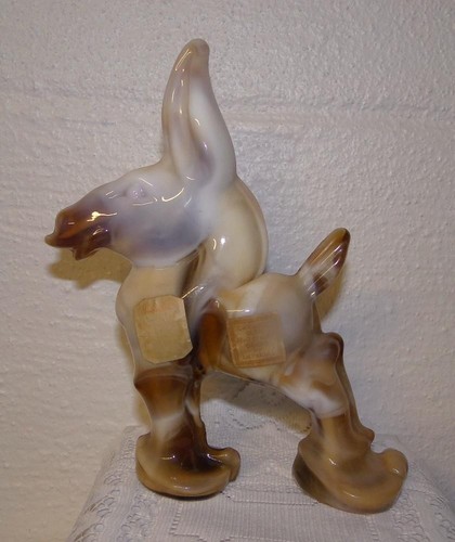 Imperial Heisey Glass Caramel Slag DONKEY Democrat MULE Wild Jack ...