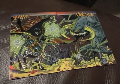 Spawn and Violator, Wizard Series 3 Chromium Cards, 1993 McFarlane ...