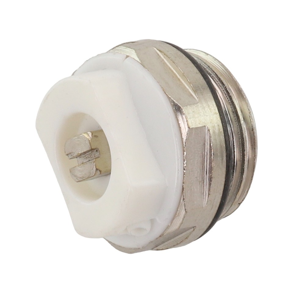 Radiator Manual Air Vent with Adjustable Discharge Nozzle Chrome/White ...