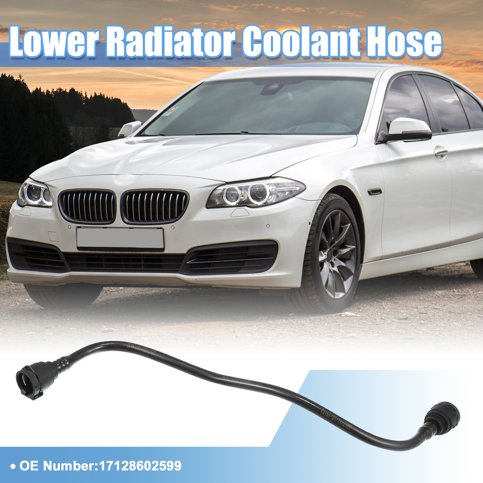 Tubo serbatoio liquido refrigerante motore n. 17128602599 per BMW 530i ...