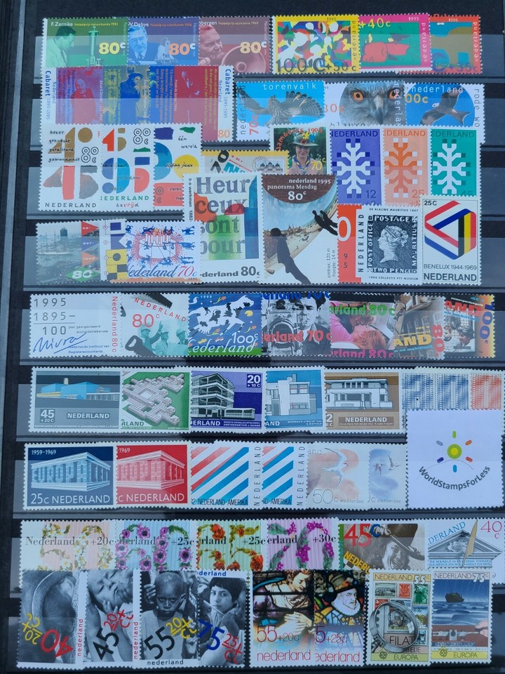 Stamp Collection Netherlands MNH - 800 Different Stamps in Full Sets ...