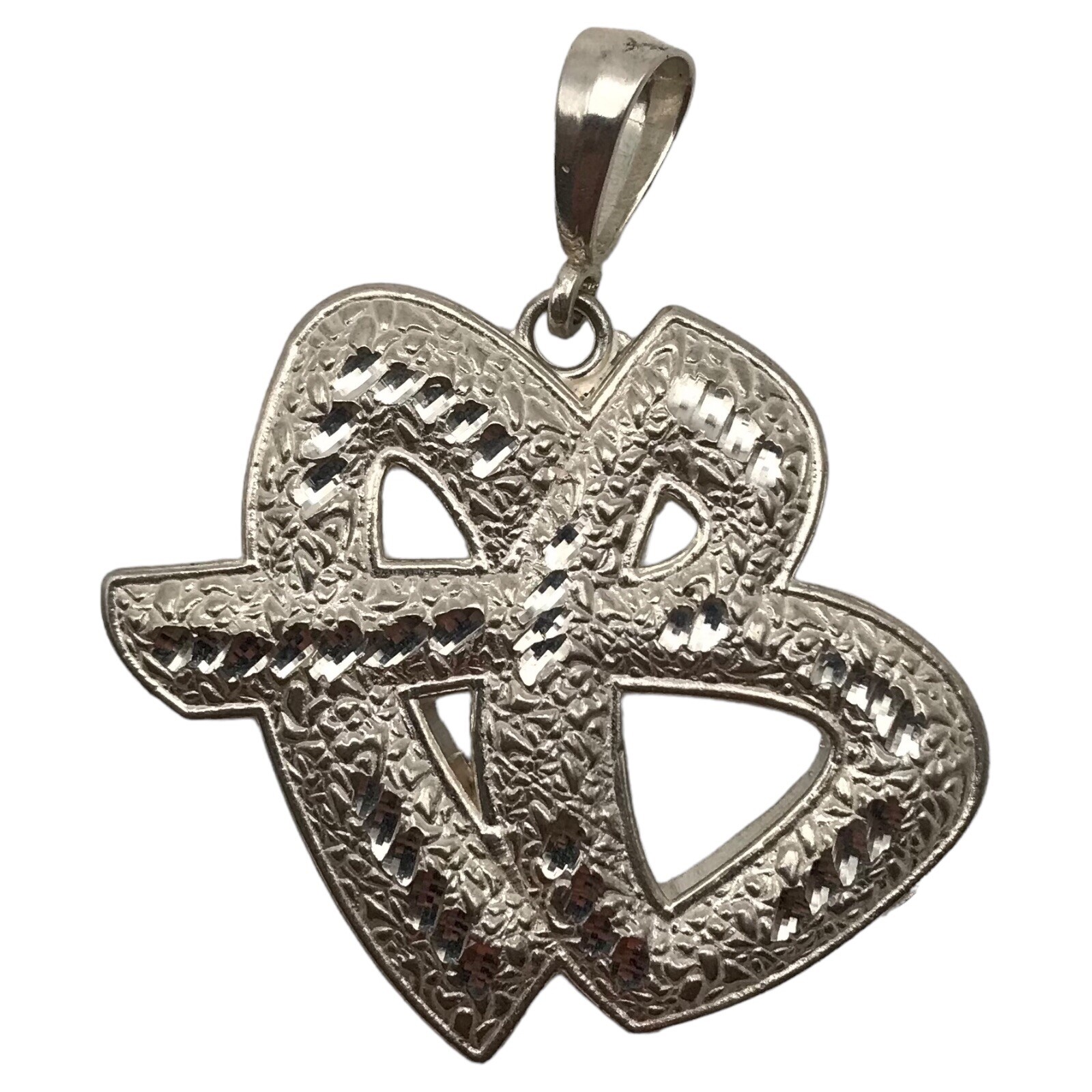 sterling silver FB Logo pendant streetwear hip hop J2… - Gem